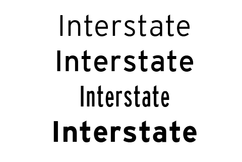 Interstate Font